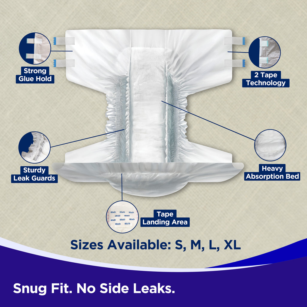 Friends Easy Adult Diapers - Tape Style | Friends Diaper