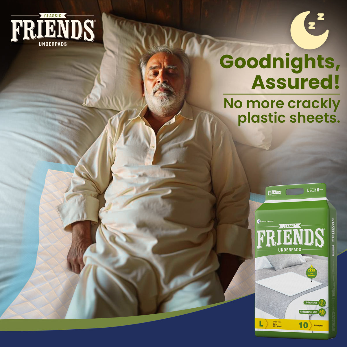 Friends Classic Underpads: Buy Underpad Sheets for Adults